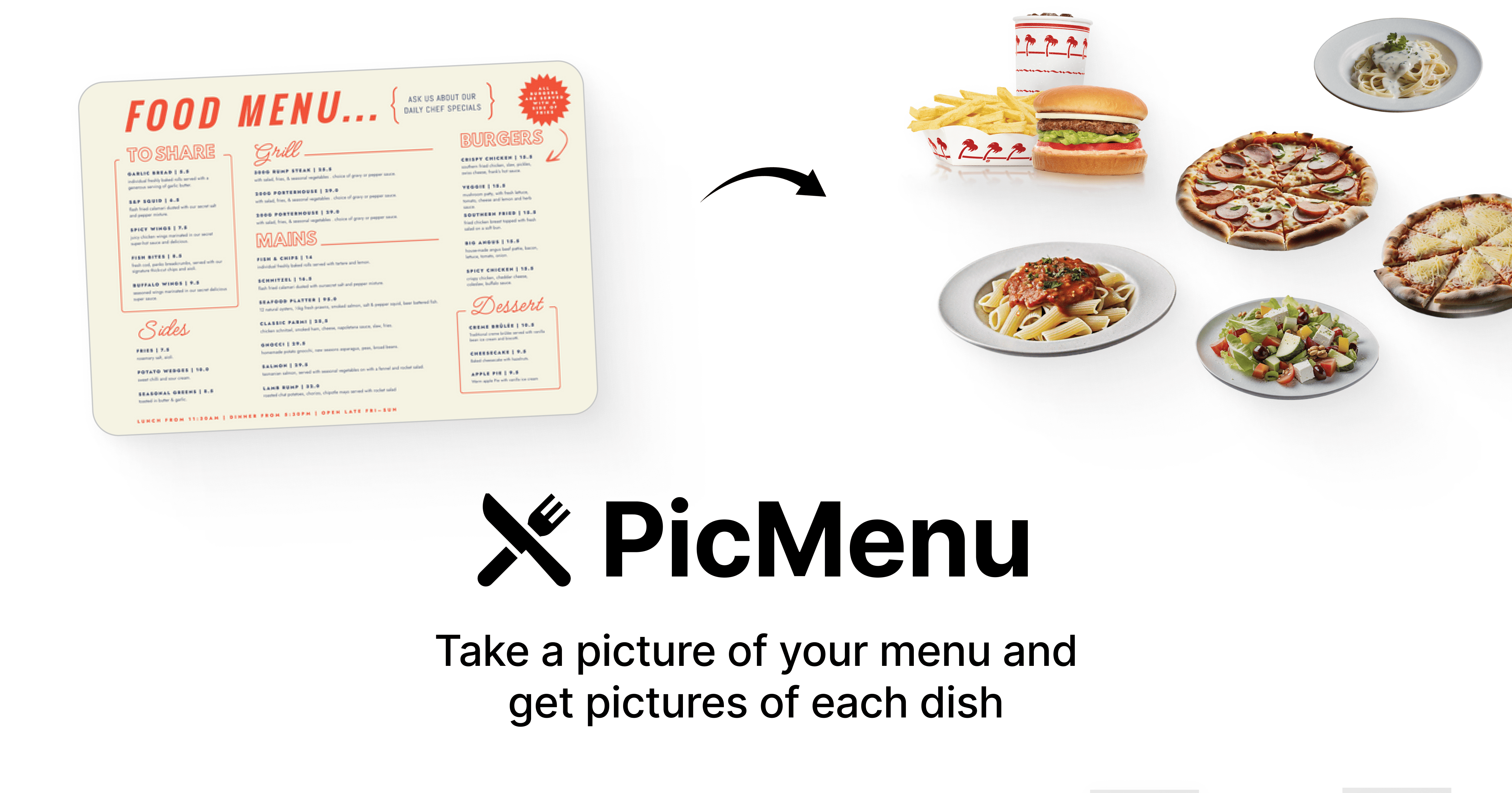 MenuToPic – Visualize your menu items with nice images